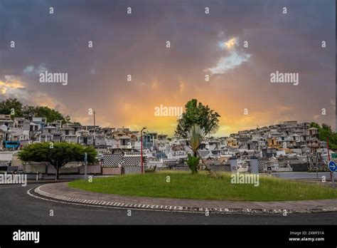 Cemetery Mausoleums Or Large Crypts Decorated With Tiles Often In