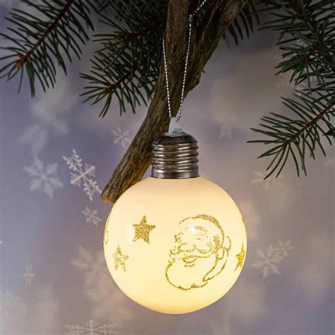 Коледна топка Дядо Коледа в златно S Ts Bg