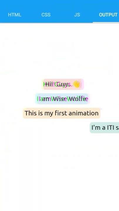 Htmlcss Coding Create A My First Animation Shorts Shortvideo