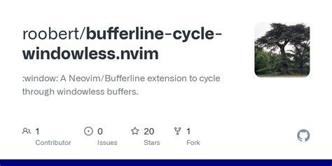 Github Roobertbufferline Cycle Windowlessnvim Window A Neovimbufferline Extension To