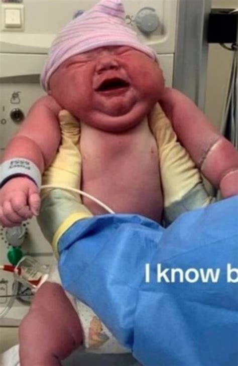 ‘amazed By His Size Reaction To Giant Record Breaking Newborn The