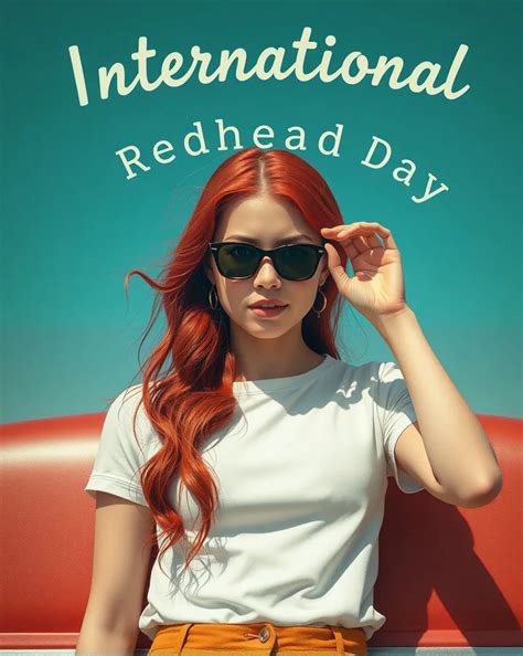 “international Redhead Day” Free Ai Photo Generator Starryai