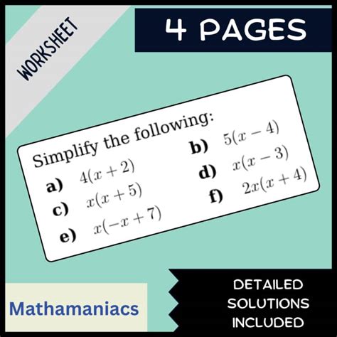 Multiplying A Monomial By A Polynomial Worksheet With Solutions