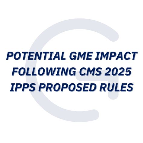 Potential Gme Impact Following Cms 2025 Ipps Proposed Rules