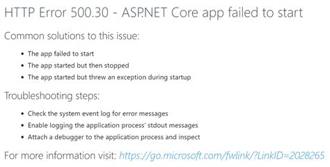 c problem hosting 5 0 core web api on iis 10 0 17763 1 stack