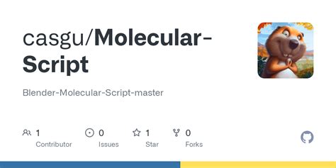 GitHub Casgu Molecular Script Blender Molecular Script Master