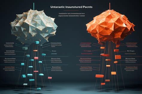 Premium Photo Graphic Comparing Structured And Unstructured Generative Ai