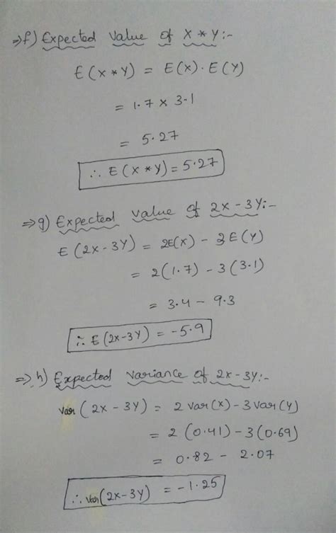 suppose x is a random variable taking on possible values 1 2 3 with