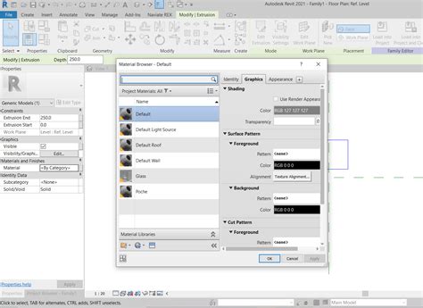 solved add structure material in generic model template autodesk