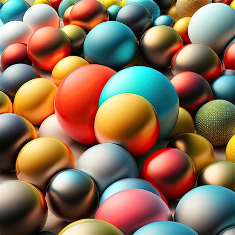 Premium Ai Image 3d Balls Background