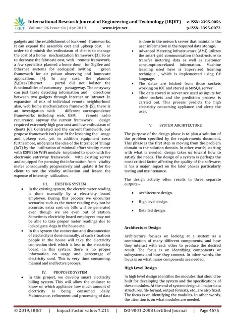 Irjet Wifi Based Smart Electric Meter Using Iot Pdf Home Utilities Personal Finance