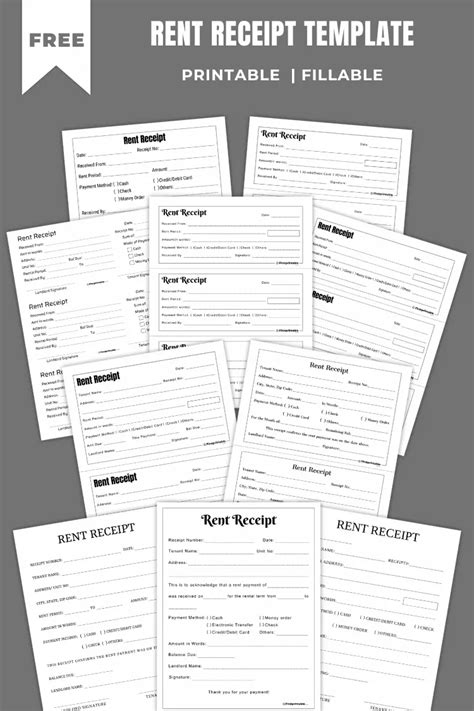 Rent Receipt Template