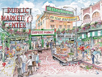 Pike Place Market Posters Pike Place Market Michael Birawer Shop