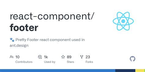 footer src index tsx at main · react component footer · github
