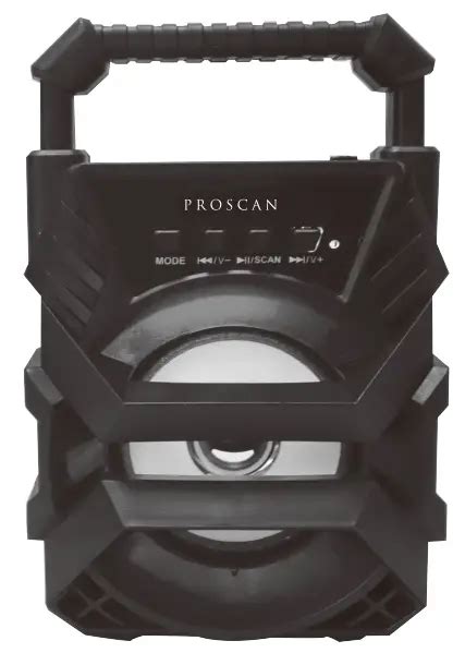 Proscan Psp776 Dg Bluetooth Light Up Speaker Instruction Manual