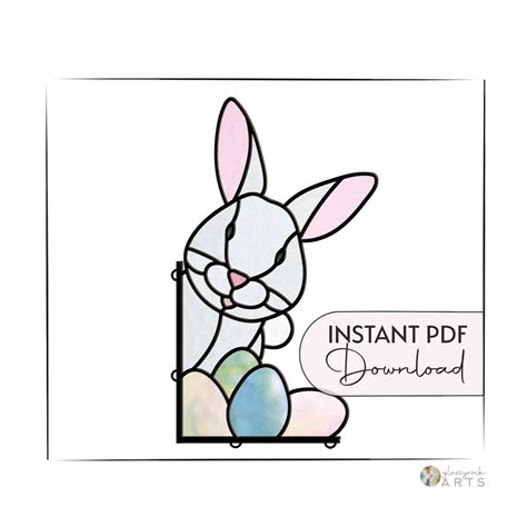 Easter Bunny Stained Glass Pattern Glassyrock Arts