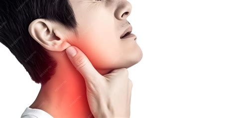 Premium Photo Tightness At The Neck Concept Of Sore Throat Dysphagia