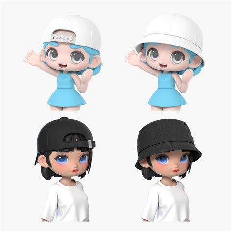 Modular Cap Hat CGTrader