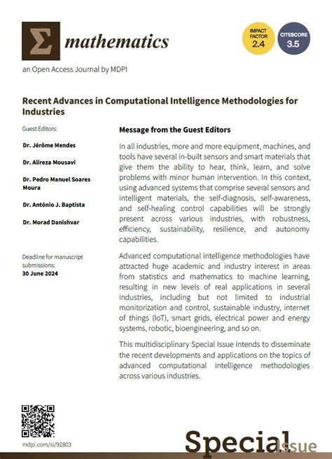 Mathematics Mdpi On Linkedin Intelligentcontrol Decision