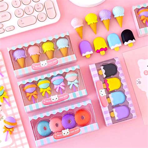 Eraser Sets School Mall Educational Toys Preschool Supplies Store