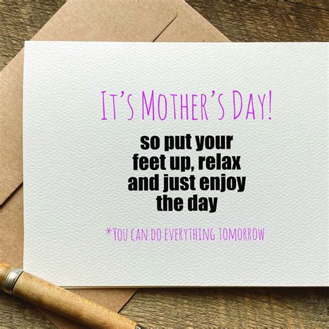 Funny Mothers Day Cards Etsy