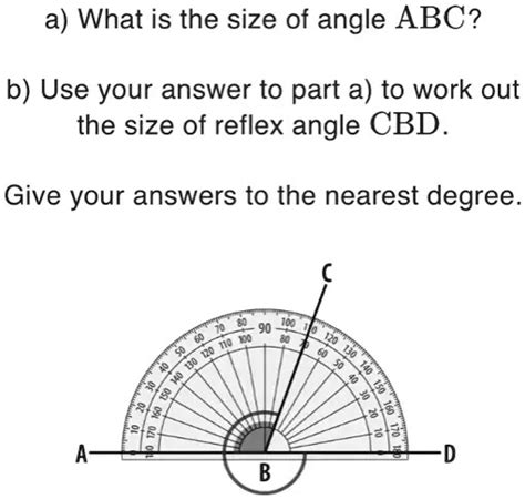 SOLVED A What Is The Size Of Angle ABC B Use Your Answer To Part A To Work Out The Size Of