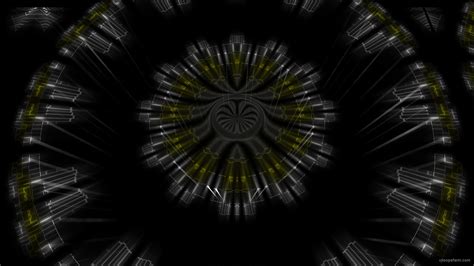 Stage Radial Screen White Yellow Quad Pattern Video Art Vj Loop Vj