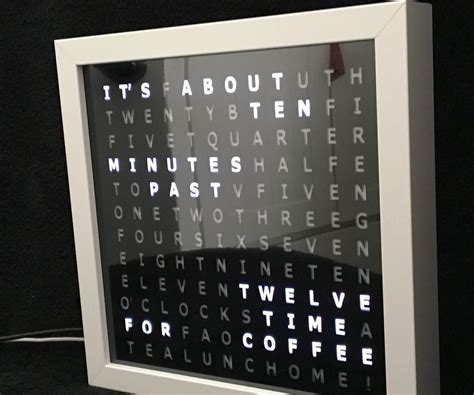 Ikea Ribba Word Clock Artofit