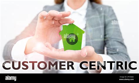 Conceptual Display Customer Centric Business Idea Process Of Looking