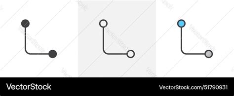 Diagram Nested Line Icon Set Royalty Free Vector Image