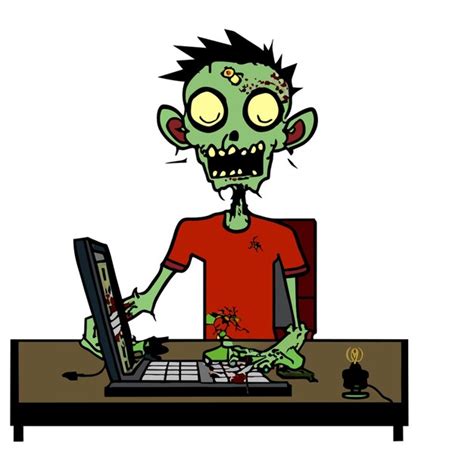 mouse programmer zombie vector illustration cartoon premium ai generated vector