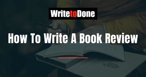 How To Write A Book Review In Easy Steps WTD