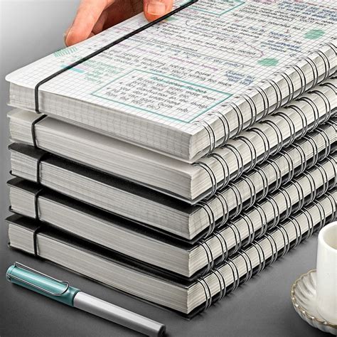 Cod Special Price Spring Notebook Grid Blank Line Dot A5 B5 A6 A4 Loose Leaf Coil Notebook