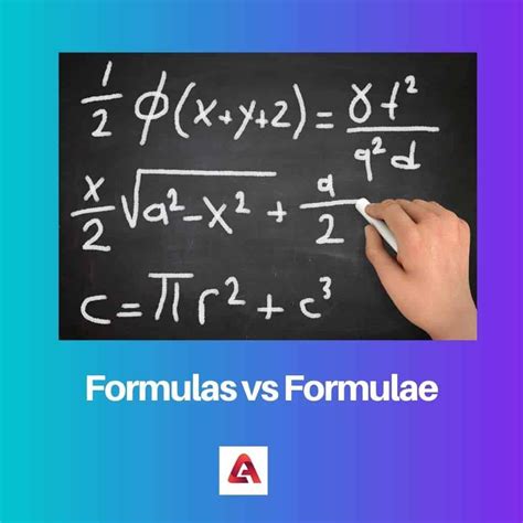 formulas vs formulae difference and comparison