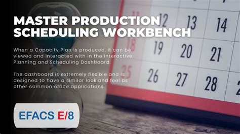 Profitsflow On Linkedin The Efacs E 8 Master Production Scheduling Mps Workbench 📅 This Tool…