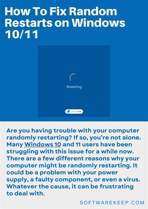 how to fix random restarts on windows 10 11 artofit