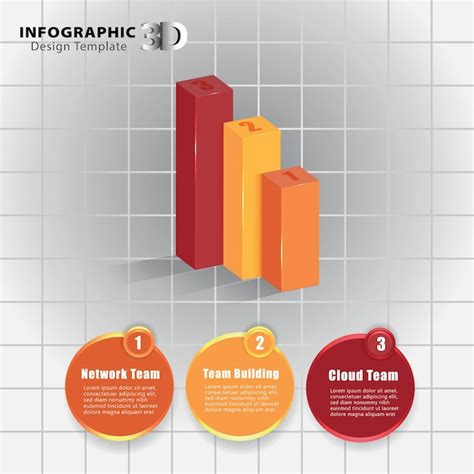Premium Vector 3d Infographic Element Or Graph With Four 3 Steps
