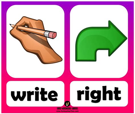 Homonym Picture Cards Fun Teacher Files