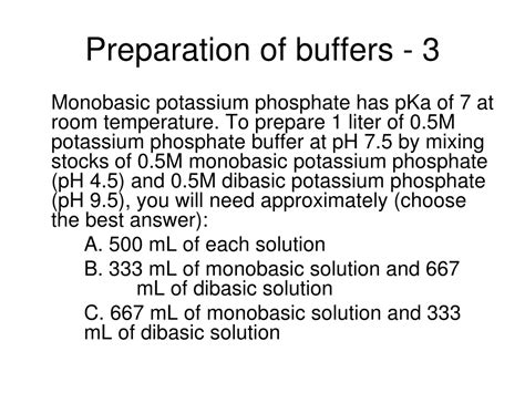 Ppt Buffer Preparation Techniques And Spectrophotometry Basics Powerpoint Presentation Id