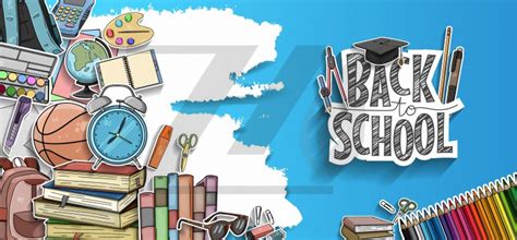 دانلود وکتور پس زمینه طرح لوازم جانبی مدرسه دانلود رایگان فایل لایه