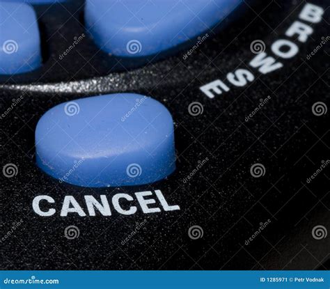 Cancel Button Stock Image Image Of Switch Press Energy 1285971