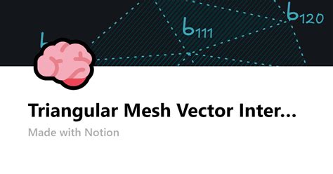 Triangular Mesh Vector Interpolation Viadean