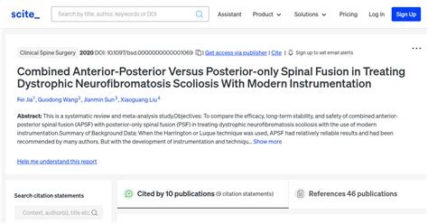 Combined Anterior Posterior Versus Posterior Only Spinal Fusion In Treating Dystrophic