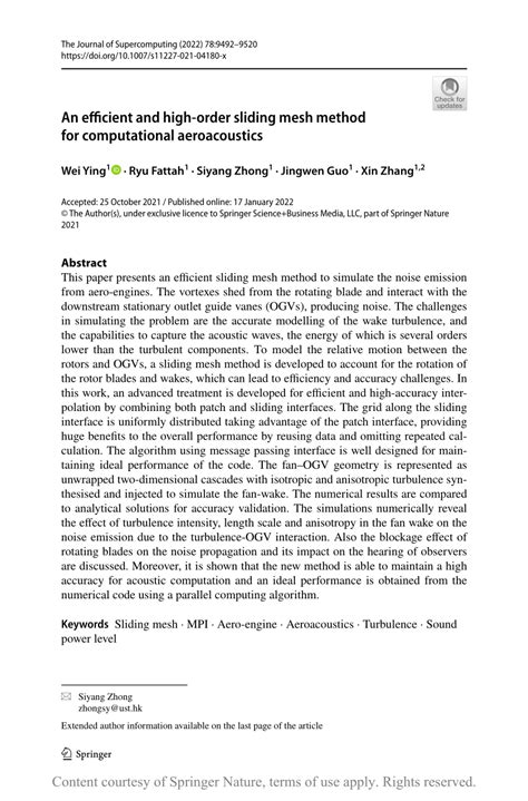 An Efficient And High Order Sliding Mesh Method For Computational