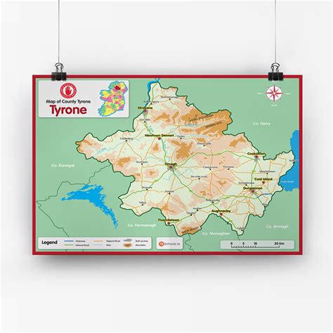 Tyrone County Map 4schoolsie