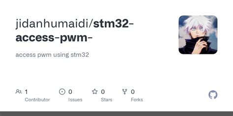 Github Jidanhumaidistm32 Access Pwm Access Pwm Using Stm32