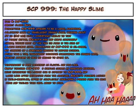 Scp Happy Slime By Lady Aurora Moon On Deviantart