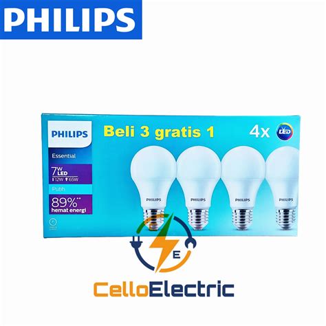 Led Pack Philips Essential Watt Lampu Philips Led Paket Essential W Lazada Indonesia
