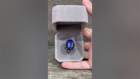 Каблучка з натуральним каменем Лазурит в оправі Зубчик Оригінальний подарунок дівчині Youtube