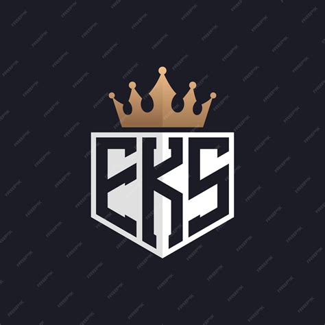 Premium Vector Luxury Eks Logo With Crown Elegant Initials Eks Letter Logo For Exclusive